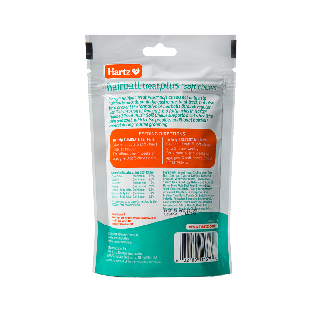 Hartz® Hairball Remedy Plus™ for Cats & Kittens Soft Chews | Hartz