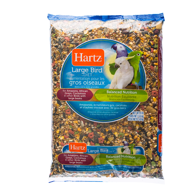 Hartz® Amazons African Greys And Cockatoos Diet For Large Birds 8lb Hartz