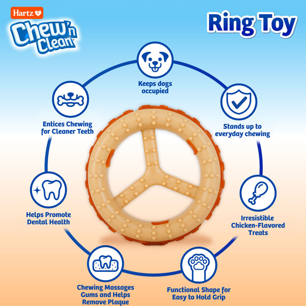 Hartz® Chew 'n Clean® Ring™ Dog Toy | Hartz