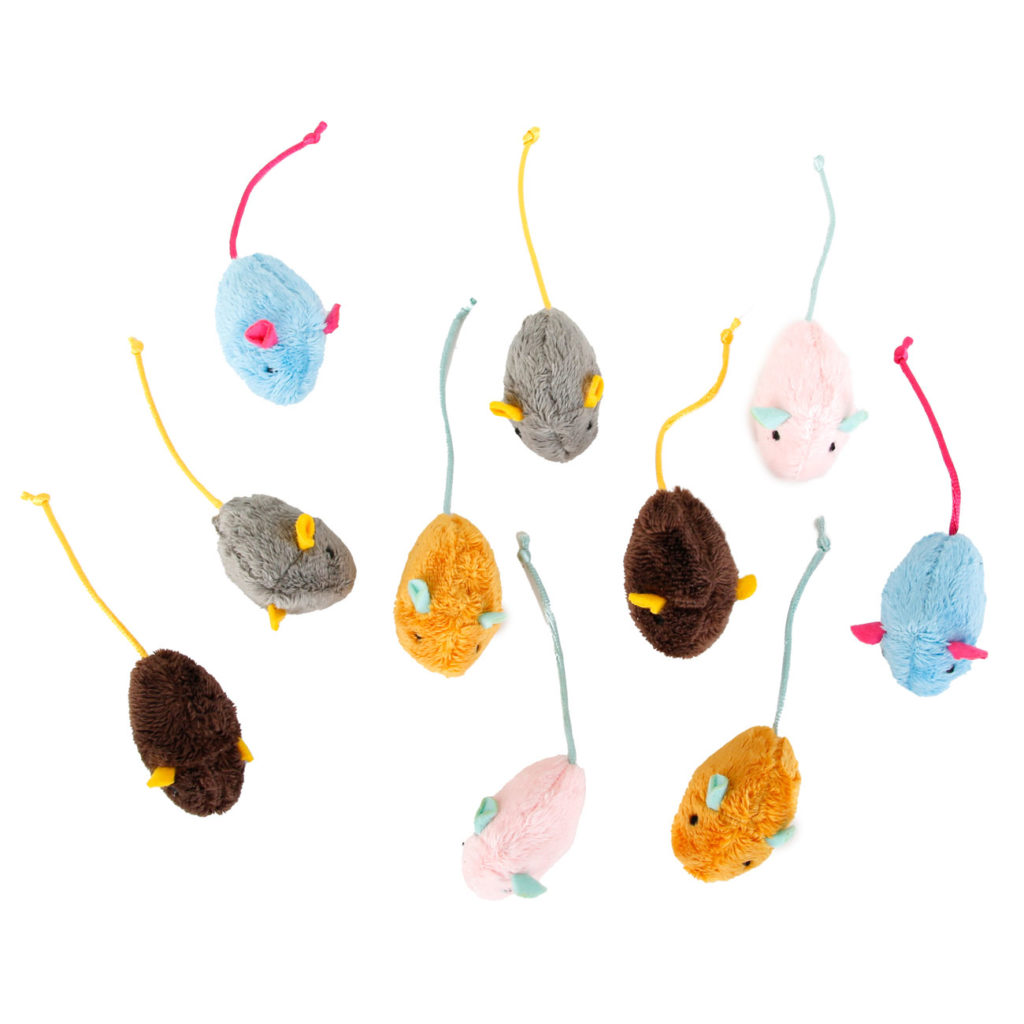 Hartz Cattraction with Silver Vine and Catnip® Crinkle Mice™ Cat Toy - 10ct. | Hartz