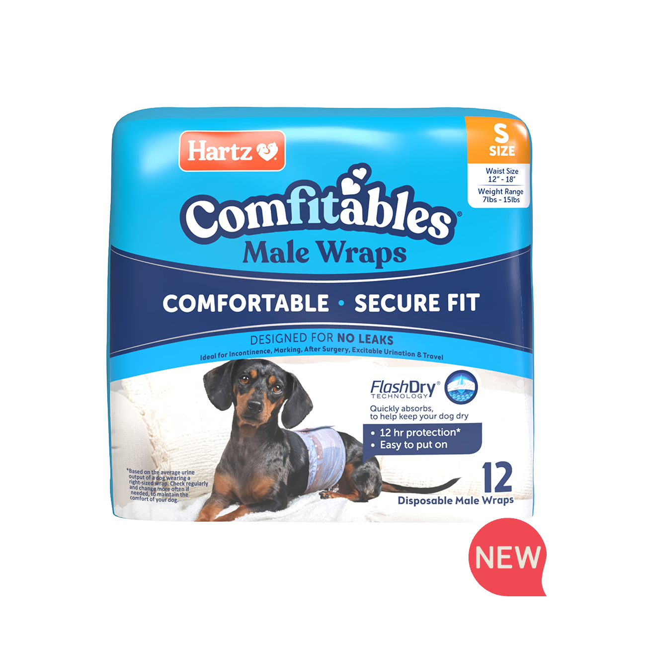 Hartz® Comfitables® Dog Wraps, Size S, 7 - 15 lbs. - 12ct | Hartz